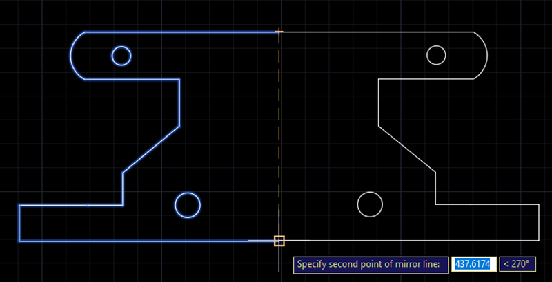 AutoCAD 2022 Mirror Command
