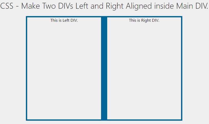 Accordo Pigro Cliente How To Align Two Divs Side By Side Autoclickrentacar it