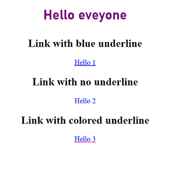 How to remove the underline for anchors (links)?