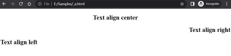 How To Set Text Alignment In HTML Using CSS 