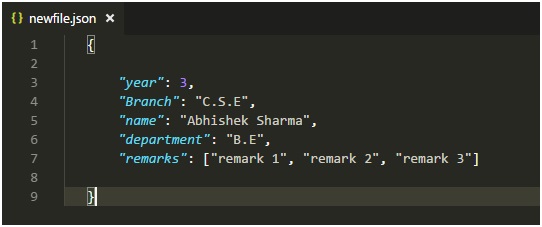 Java Program To Write And Read A JSON File