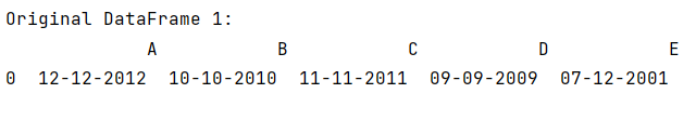 Python Change Multiple Columns In Pandas Dataframe To Datetime