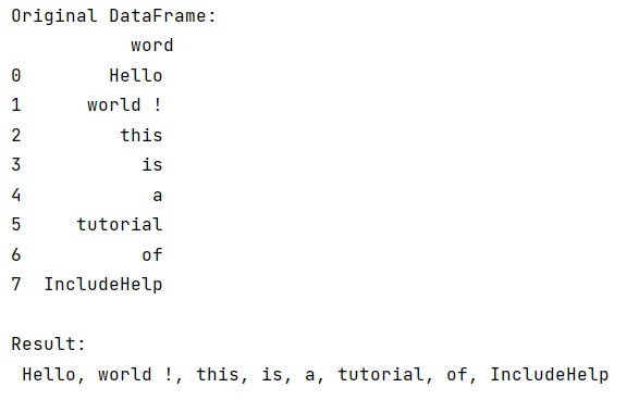 Python How To Combine Multiple Rows Of Strings Into One Using Pandas 