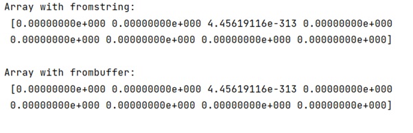 Difference Between Frombuffer And Fromstring In Python NumPy