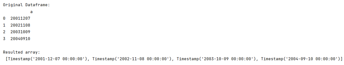 Python Pandas Integer YYMMDD To Datetime