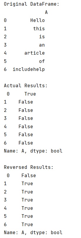 Python Reversal Of String contains In Pandas